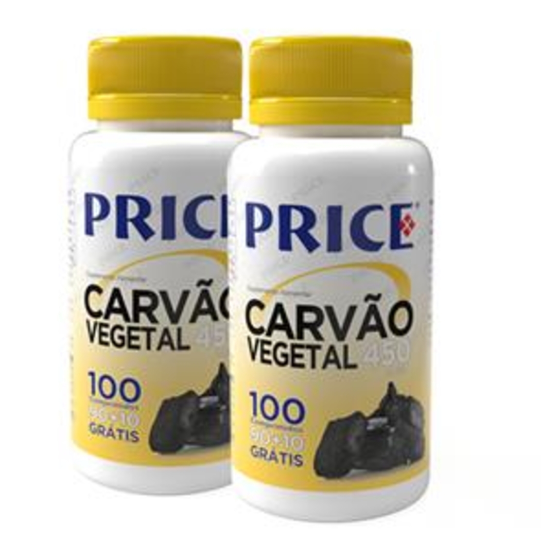 Pack 2 Carvão Vegetal Activado 100 Comprimidos - Price | Enetural.com